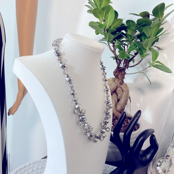 Jewelry | Glass Cluster Beaded Necklace | Poshmark